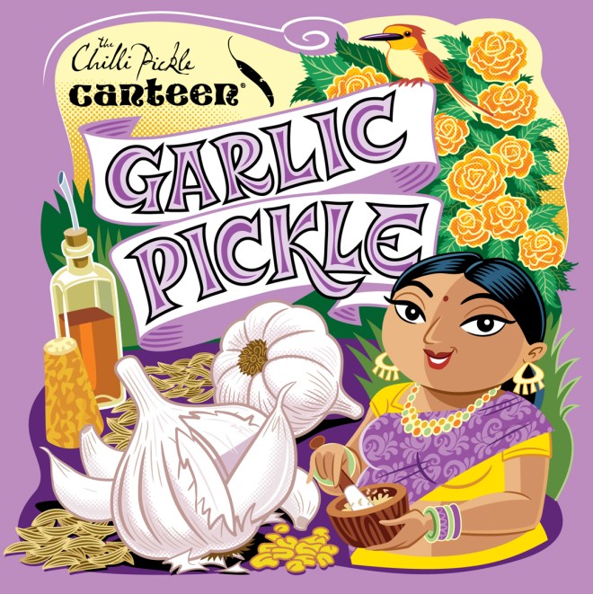 Chilli Pickle labels | Geo Parkin