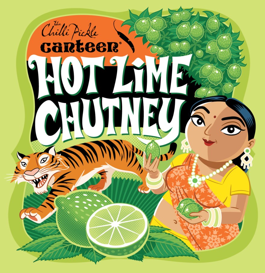 Chilli Pickle labels | Geo Parkin